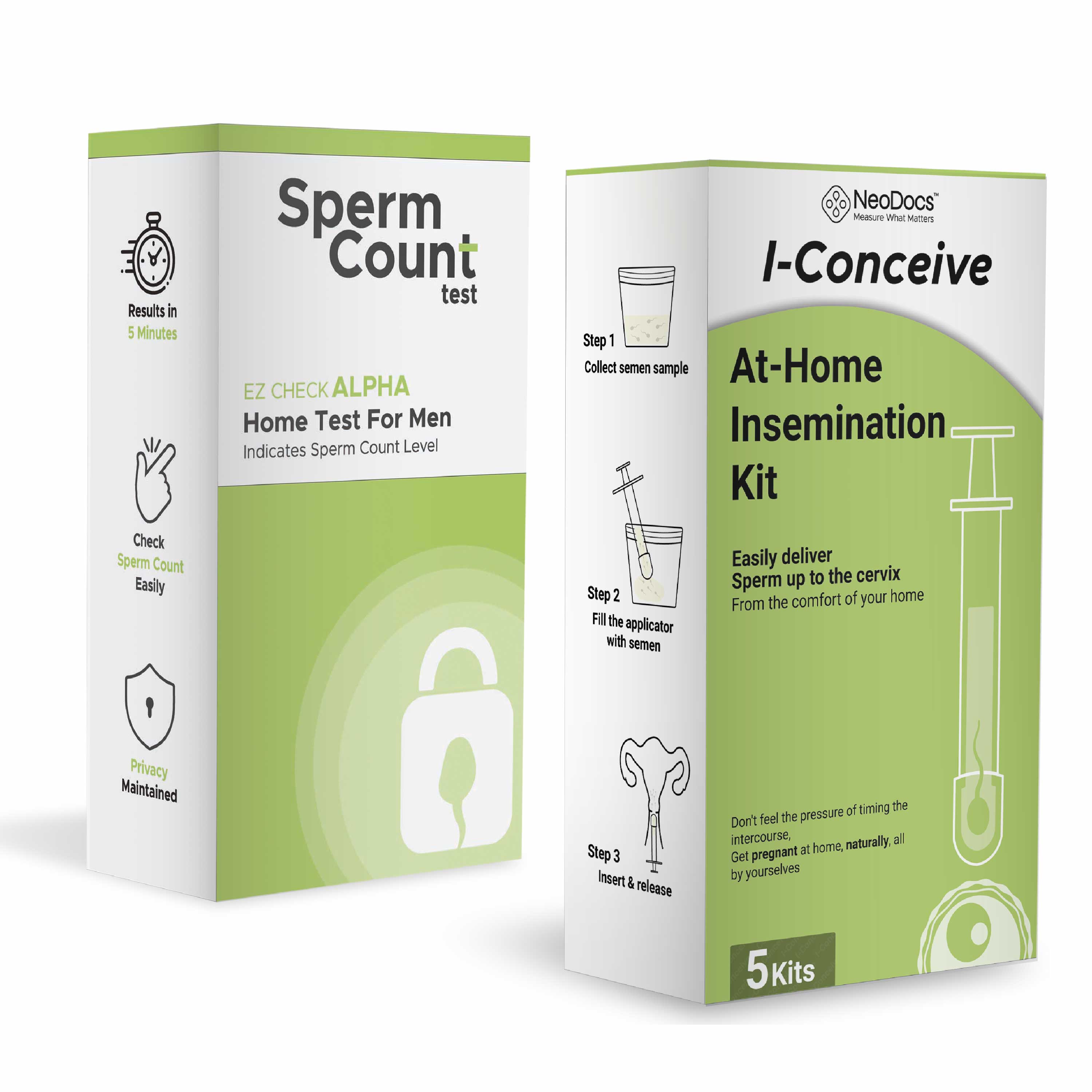 Neodocs I-Conceive Home Insemination IVI/IUI kit & Sperm Count Test Ki